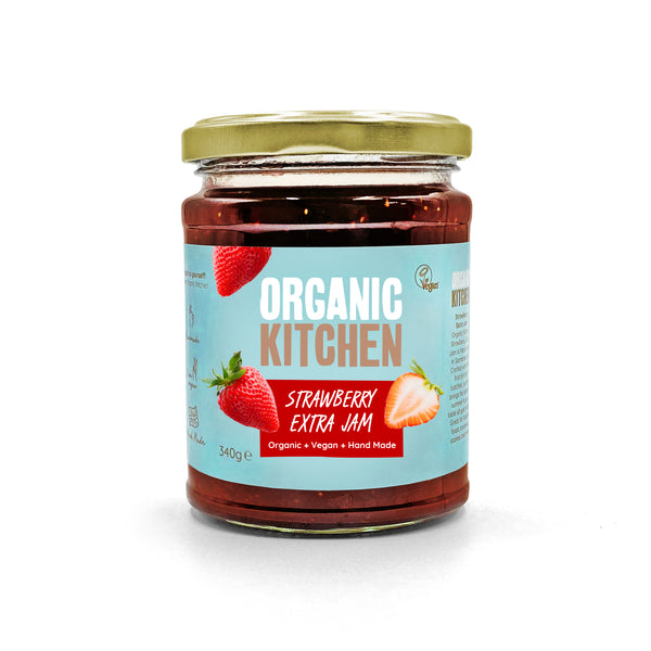 Organic Strawberry Extra Jam 340g – OrganicKitchenUK